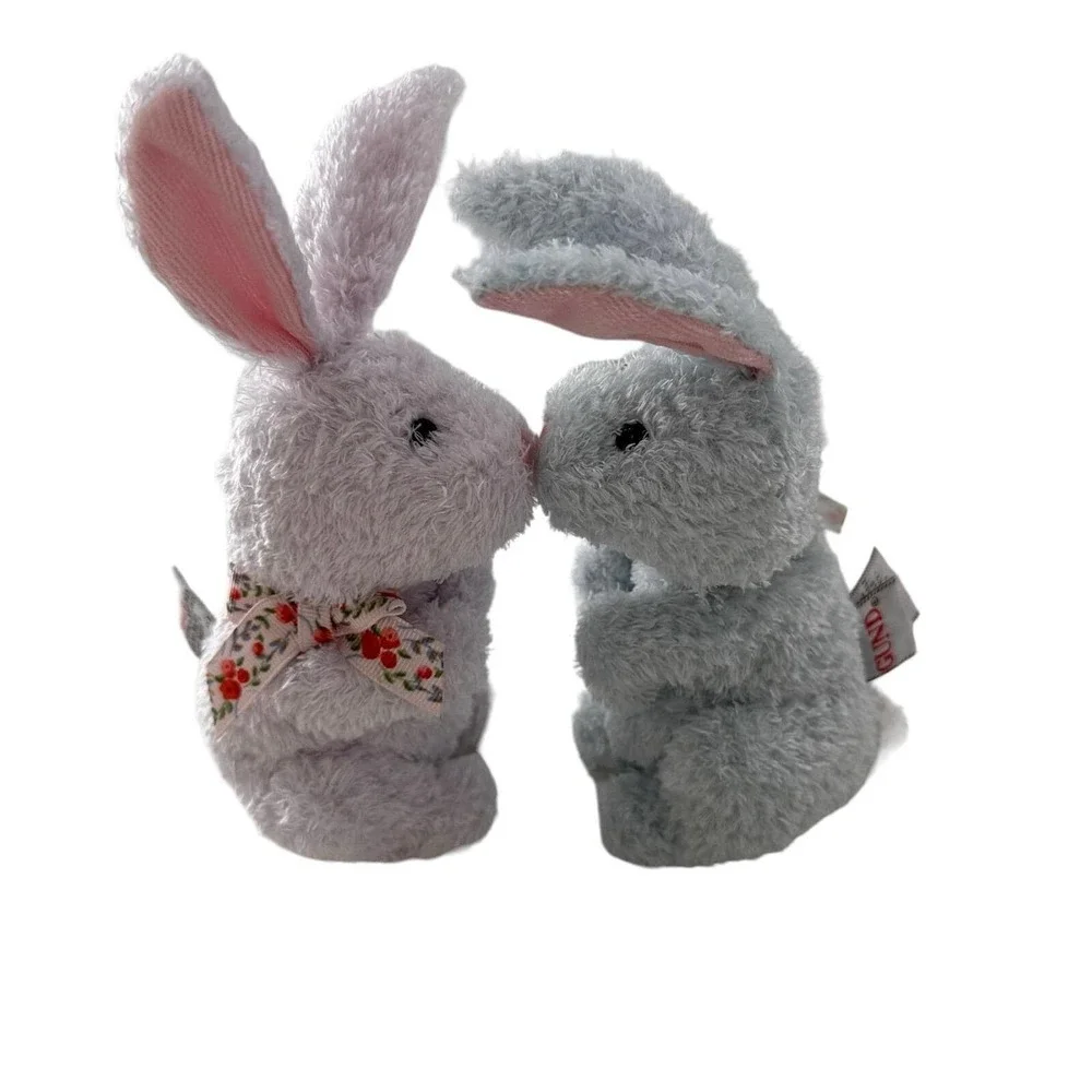 Gund | Toys | Set 2 982 Gund 8 White Easter Bunny Rabbit Plush Baby ...